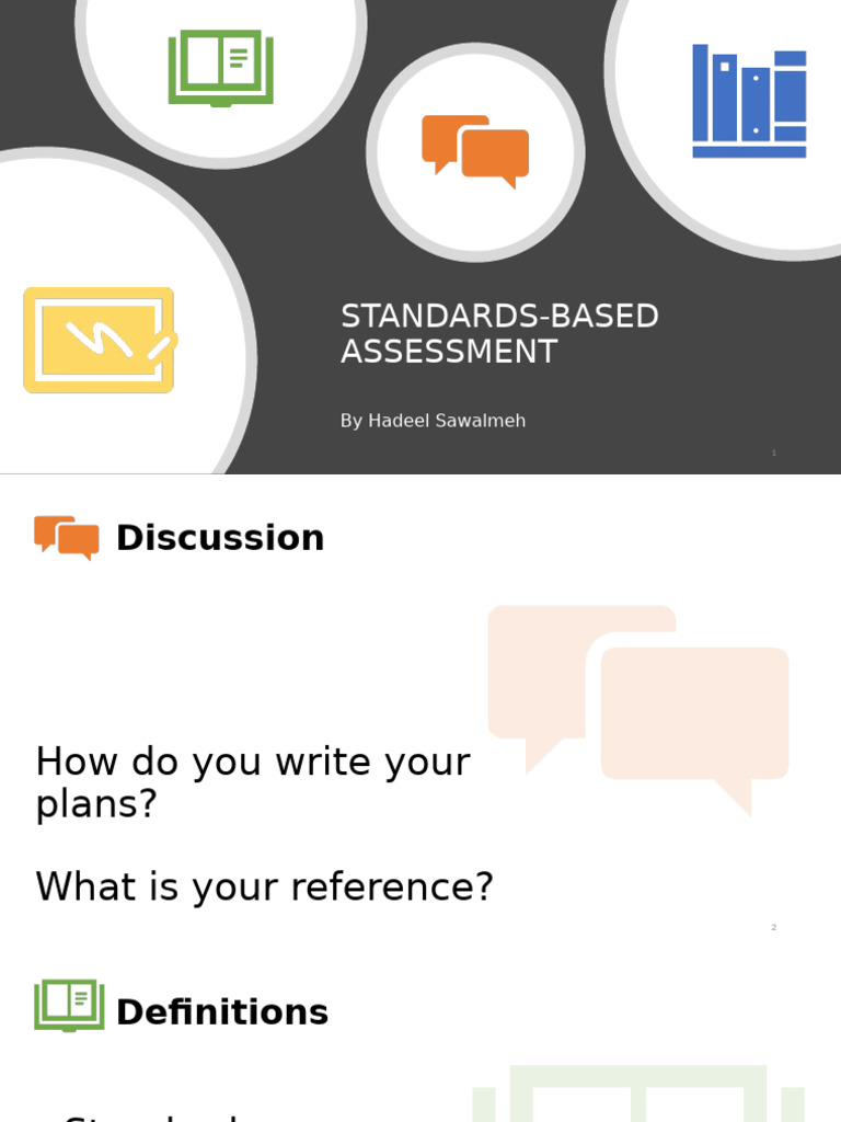 Standards-Based Assessment Overview | PDF | Educational Assessment ...