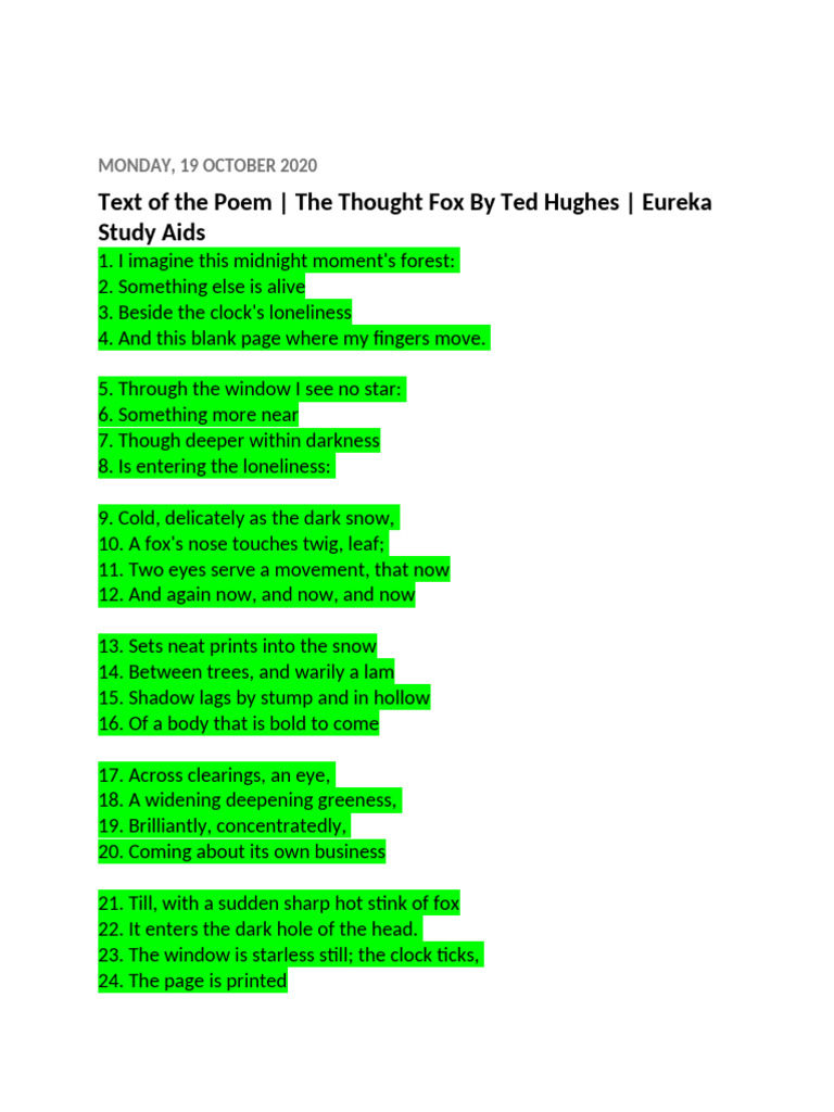 Ted Hedge Poems Text | PDF