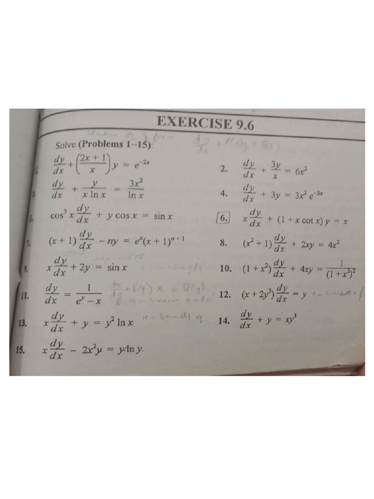 Linear Equations Ex9.6 | PDF