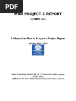 Aktu Mini Project Guidelines 2025 For MBA | PDF