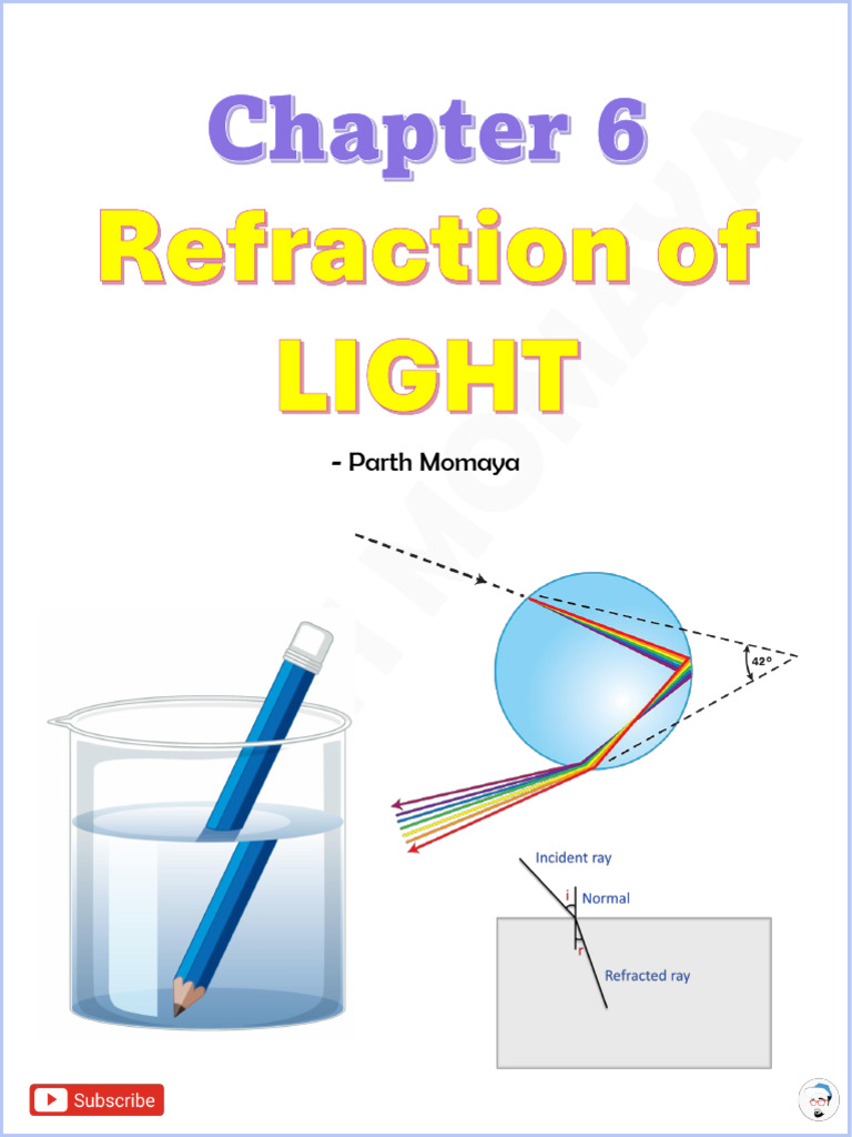 Refraction of Light - Complete Notes @110 | PDF | Refraction ...