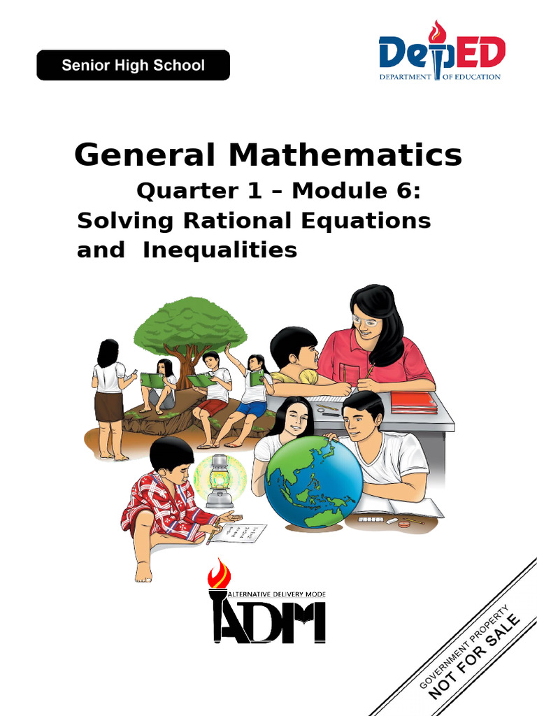 Gen Math11 Q1 Mod6 Solving Rational Equations and Inequalities 08082020 ...