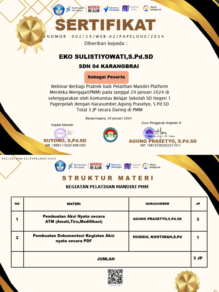 Sertifikat Kombel 29012024 | PDF