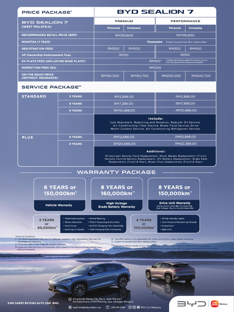 BYD Sealion 7 Brochure_Price & Warranty & Service_(WM) | PDF