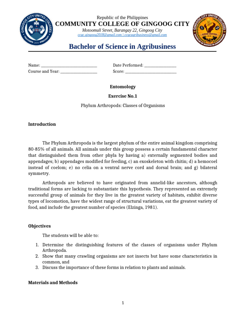 Entomology Laboratory Manual | PDF | Pest (Organism) | Insects