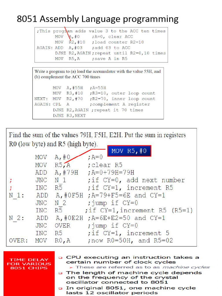 U1.5 - 8051 Basic, Timer Serial Programming | PDF