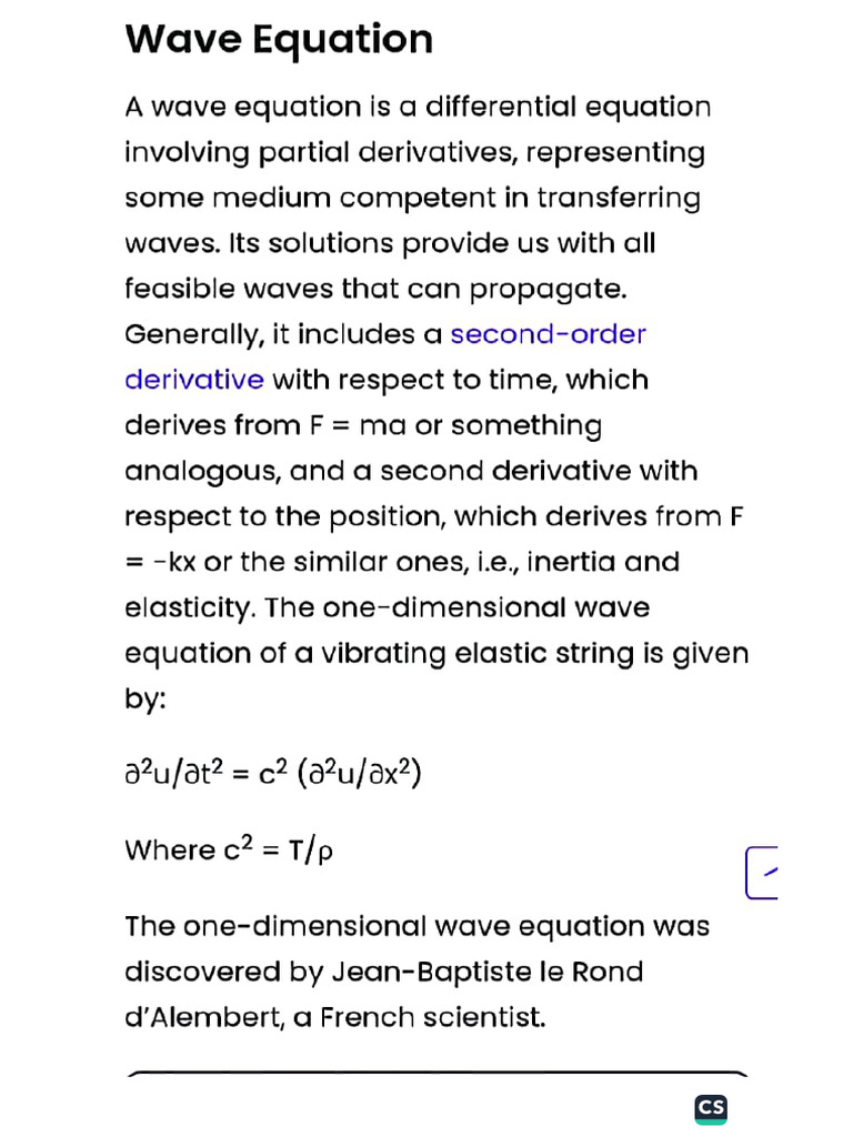 Wave.equation | PDF