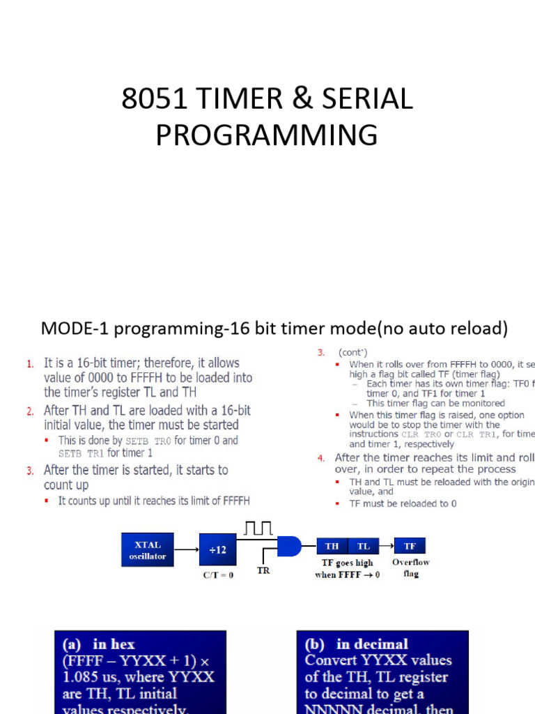 U1.6 - 8051 SFR, Interface Programming | PDF