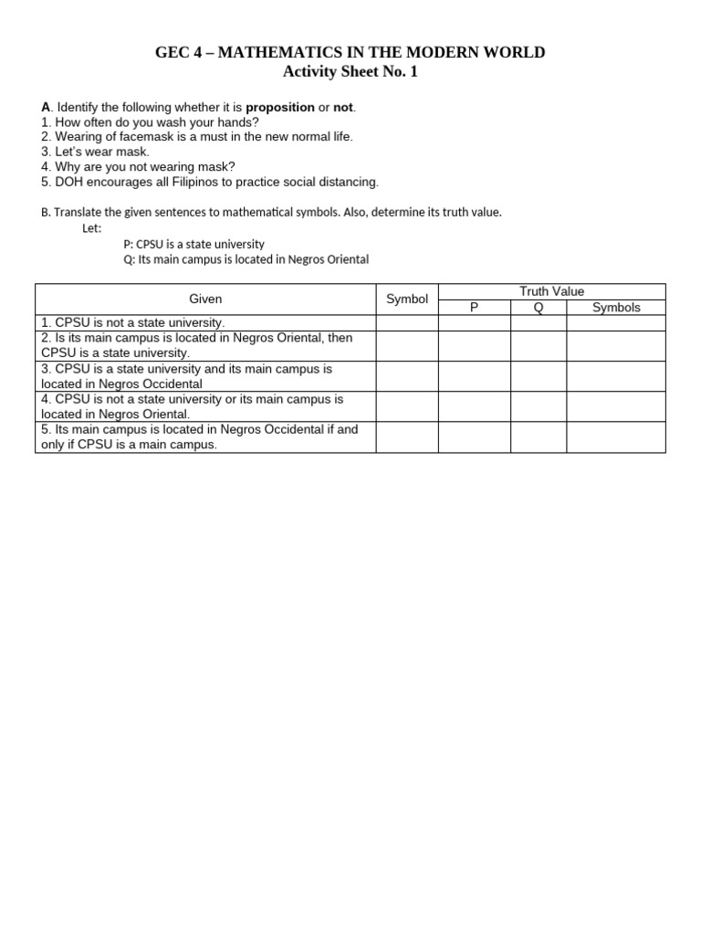 GEC 4 Activity 1 - 042601 | PDF