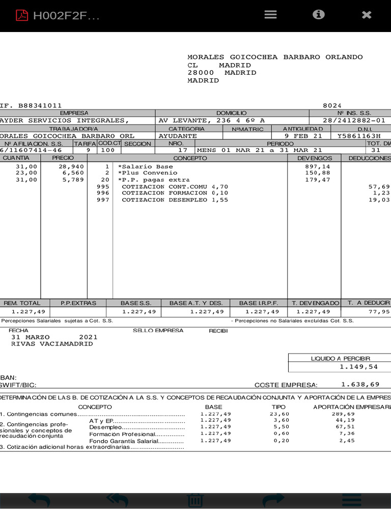 Correo - Mayder Servicios Integrales - Correo Profesional 9 | PDF