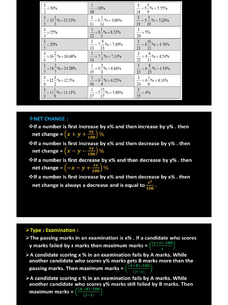 Rimc Formula Sheet | PDF