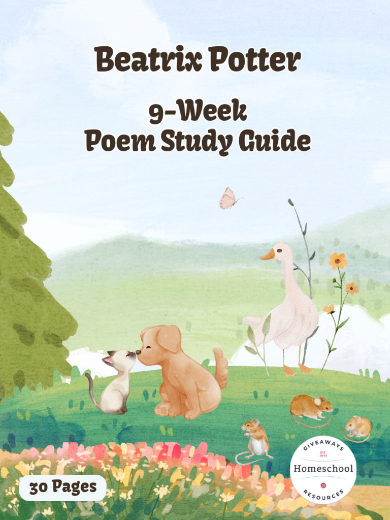 Beatrix-Potter-Poem-Study-Guide-SAMPLE.pdf | PDF | Poetry | Beatrix Potter