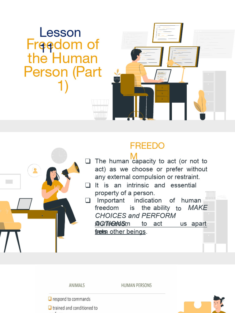 Lesson-11-Freedom-of-the-Human-Person-Part-1-Hand-outs-1-1 | PDF | Free ...