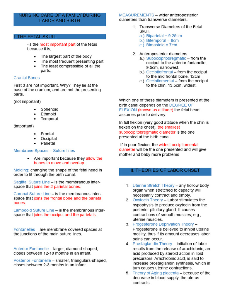 NCM 109 Maternal | PDF | Uterus | Childbirth