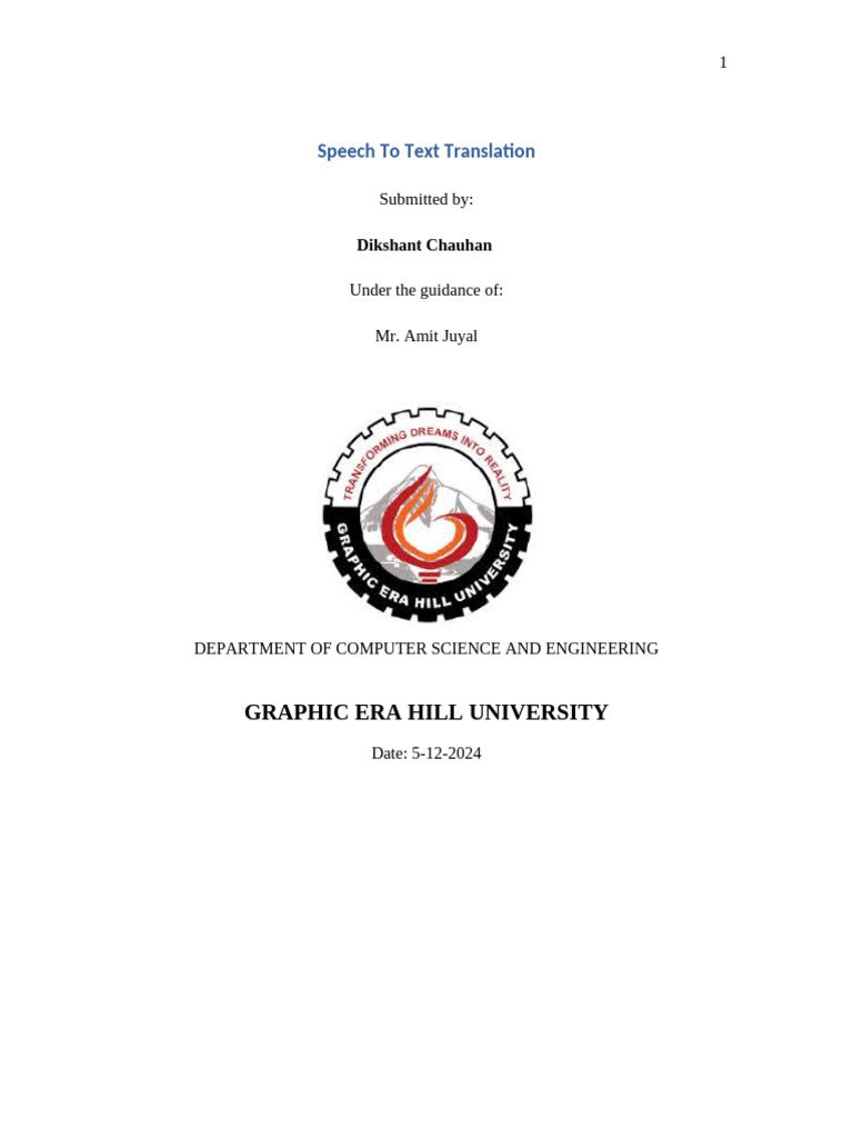 Speech to Text | PDF | Speech Recognition | Usability