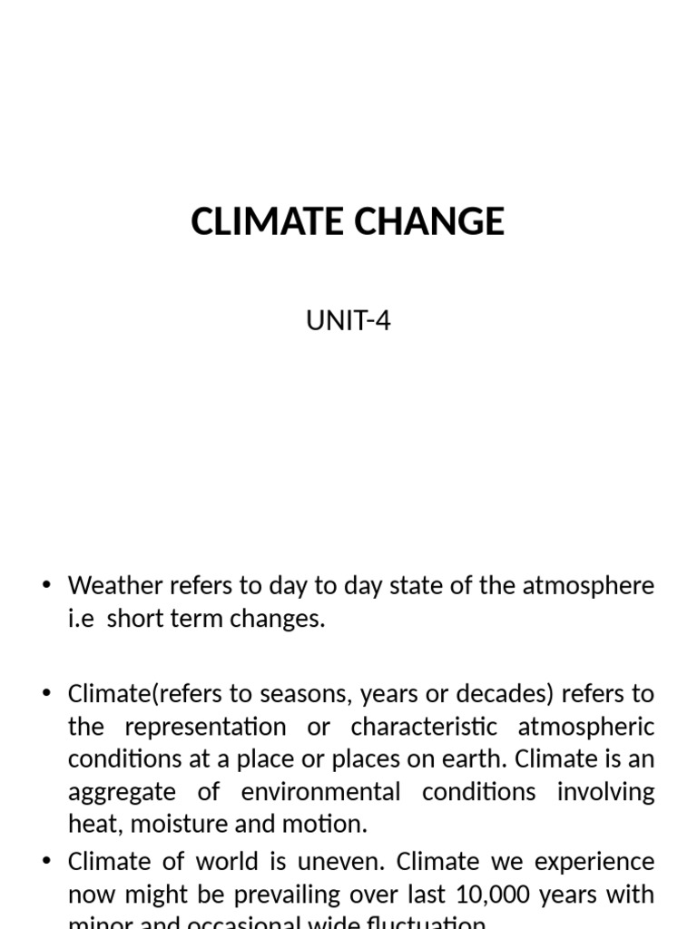Climate Change Ppt | PDF | Soil | Ozone