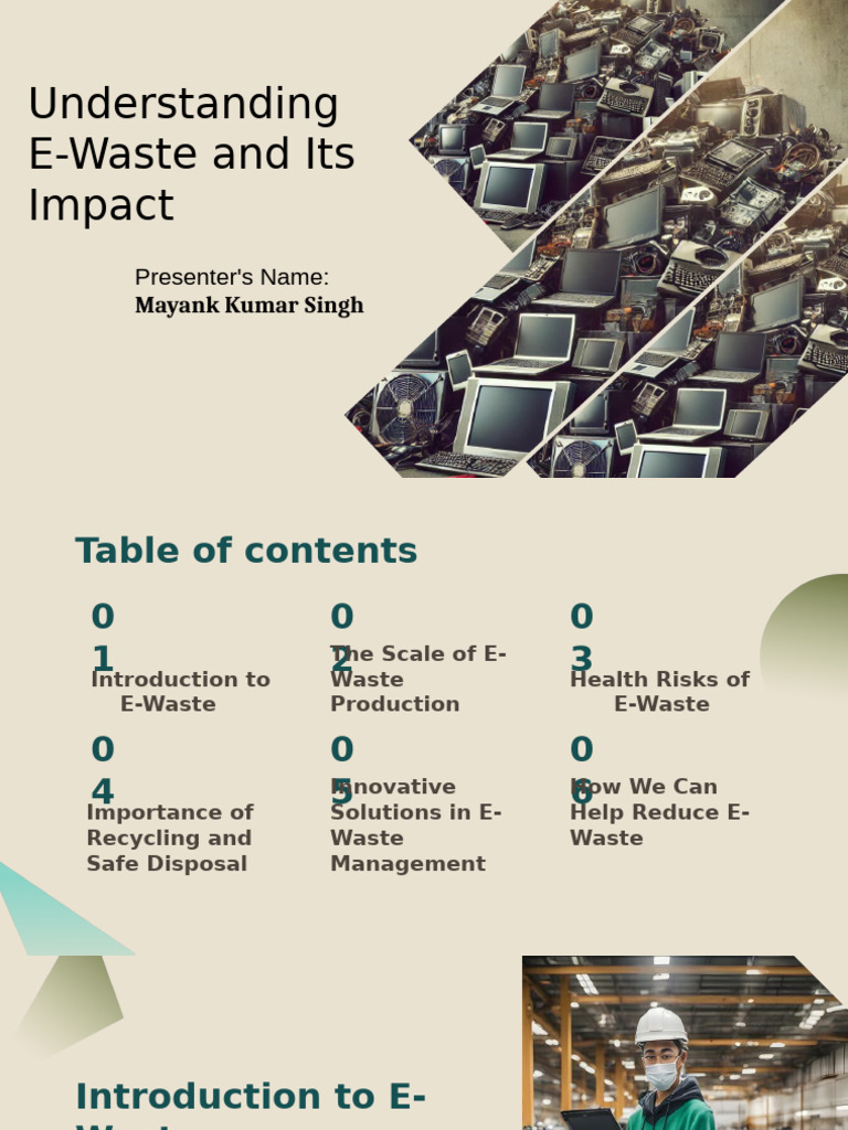 E-Waste PPT Submission - (Mayank Kumar Singh) | PDF | Electronic Waste ...