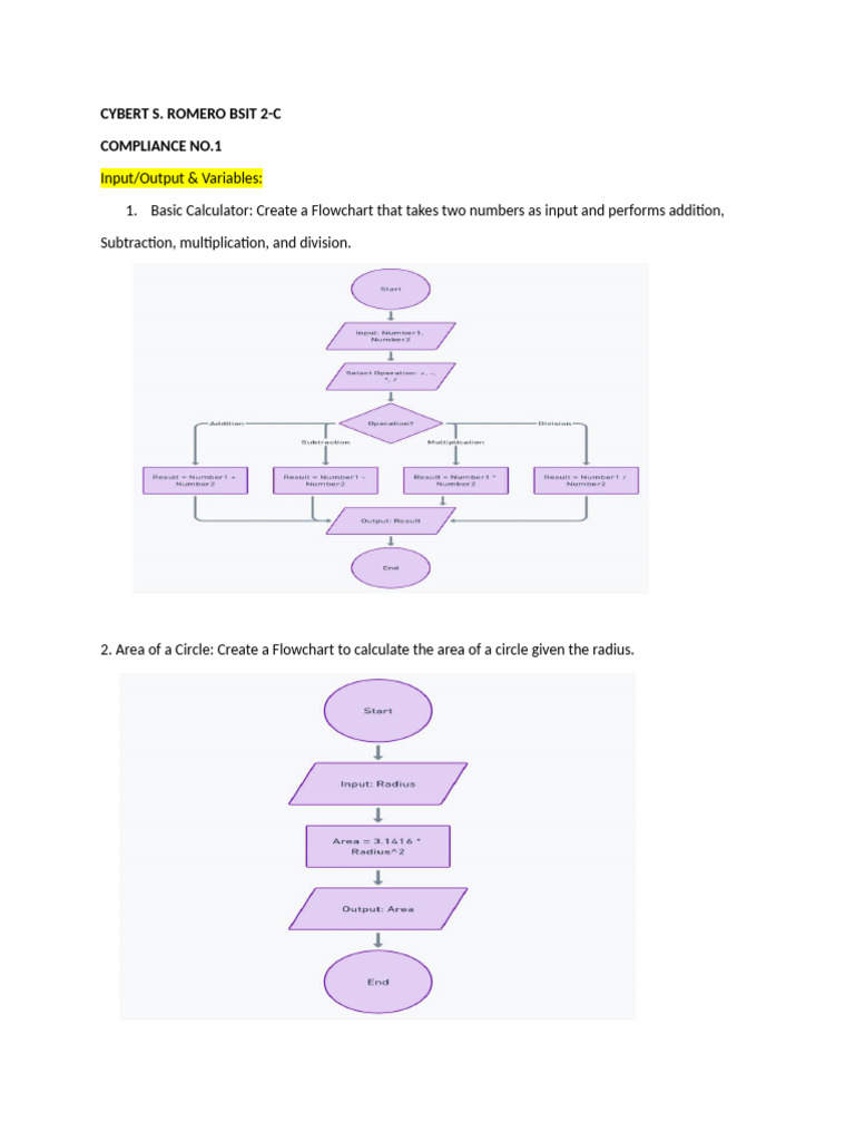 Compliance No.1 - Flowchart | PDF | Letter Case | Mathematics