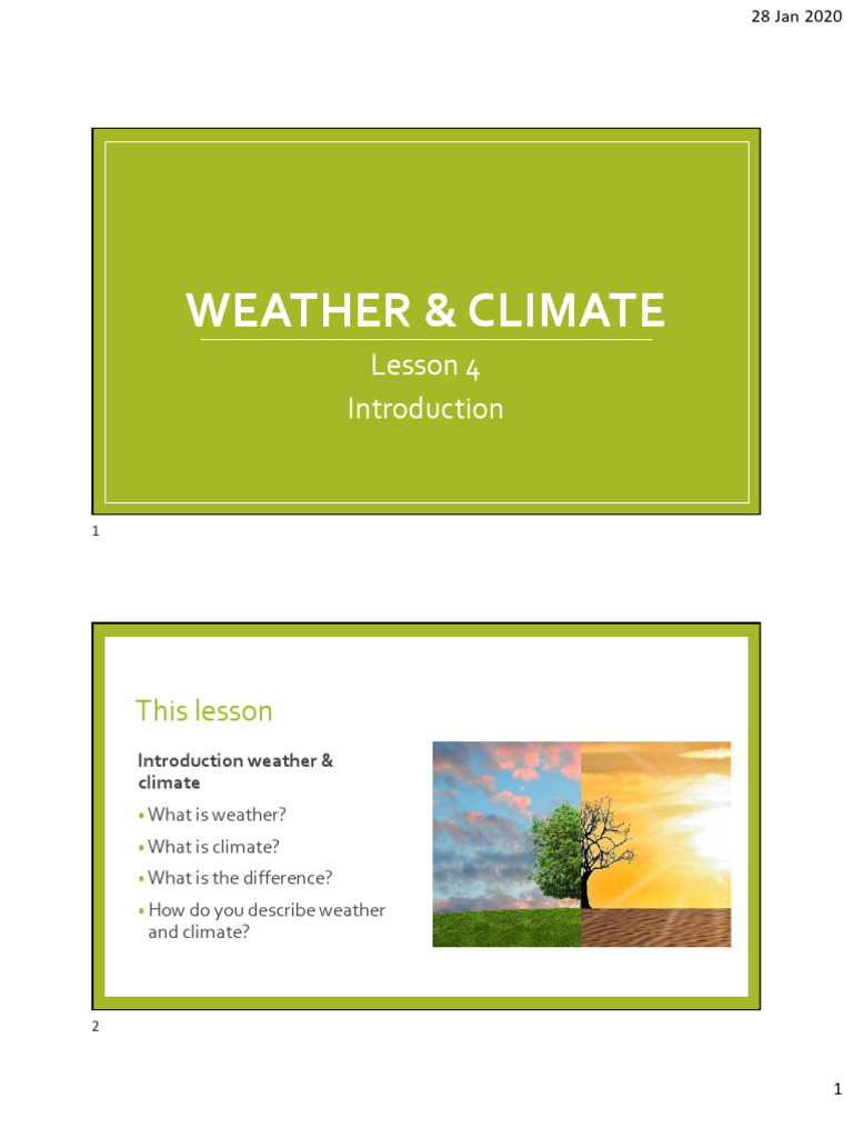 Understanding Weather and Climate Basics | PDF | Temperate Climate ...