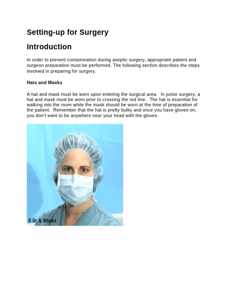 surgery setup | PDF | Surgery | Urination