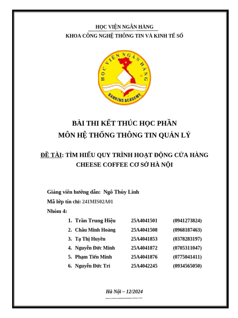 HTTTQL - Cheese Coffee 2 | PDF