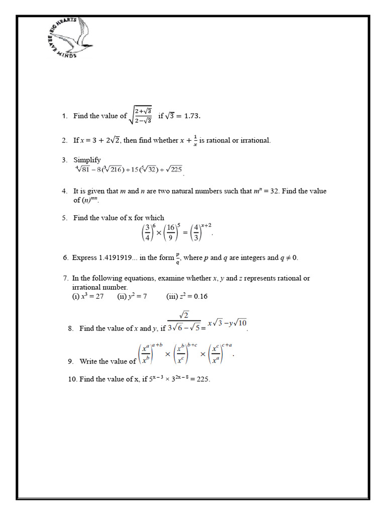 IX_WORKSHEET_NUMBER SYSTEM (2) | PDF