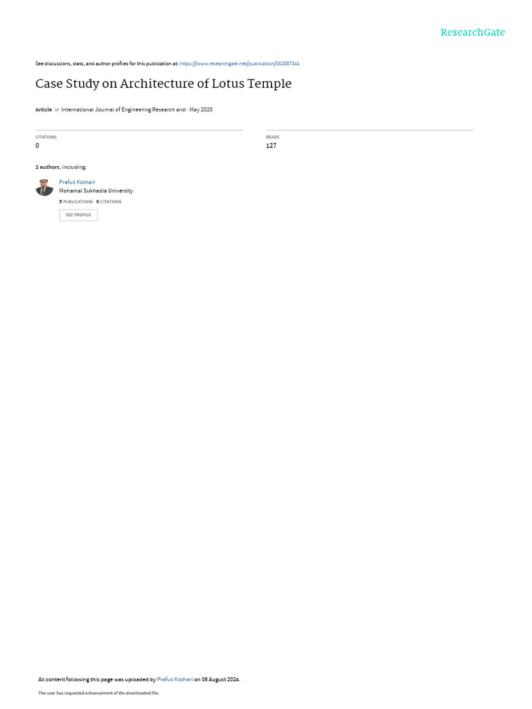 Case study: lotus temple | PDF | Dome | Concrete