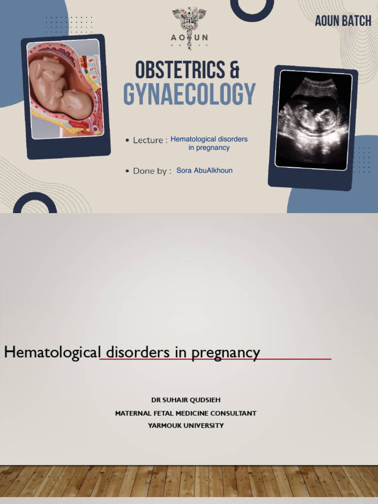 Lec 17 - Hematological Disorders | PDF | Anemia | Medical Specialties