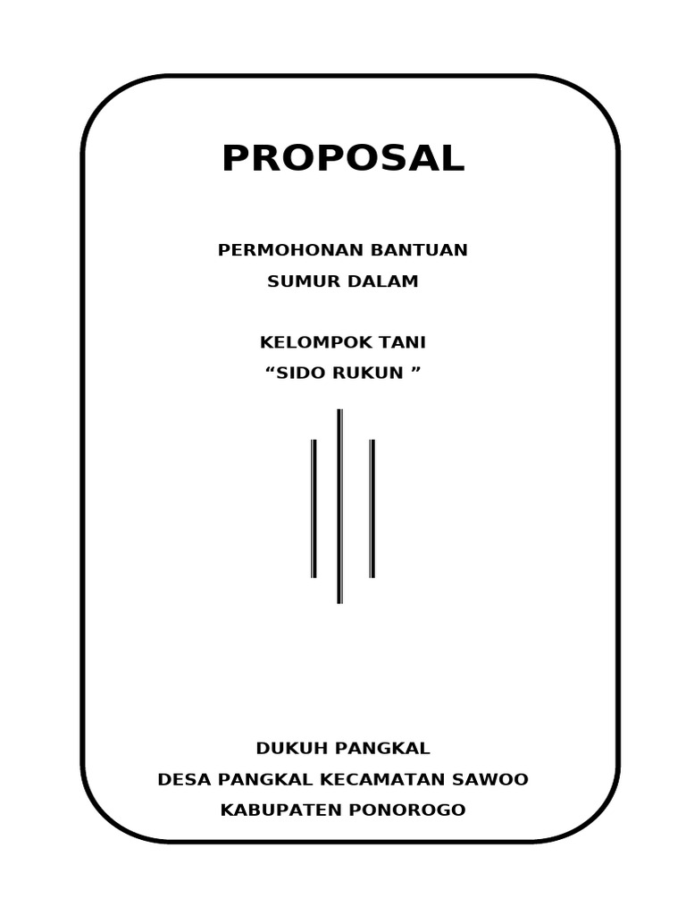 (Edit) Proposal Sido Rukun | PDF