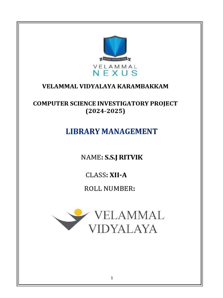 Cs Ritvik Project Final | PDF | Databases | Database Transaction