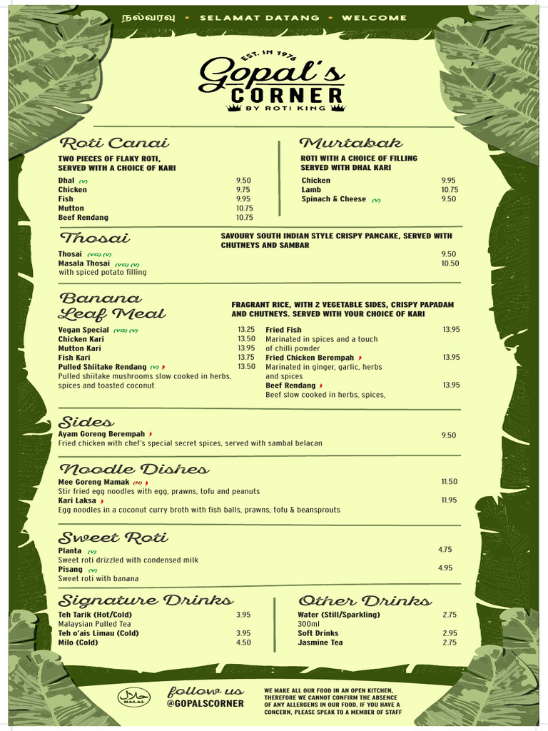 GP MENU New Menu 2024 Reprints v5 | PDF | Curry | Foods