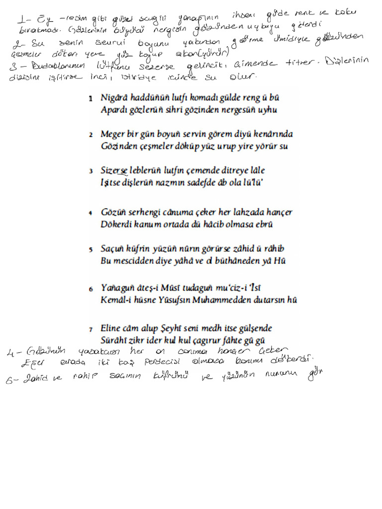 Şeyhi Gazel 3 | PDF