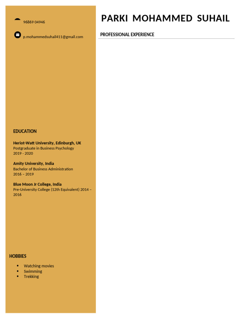 Suhail Resume | PDF