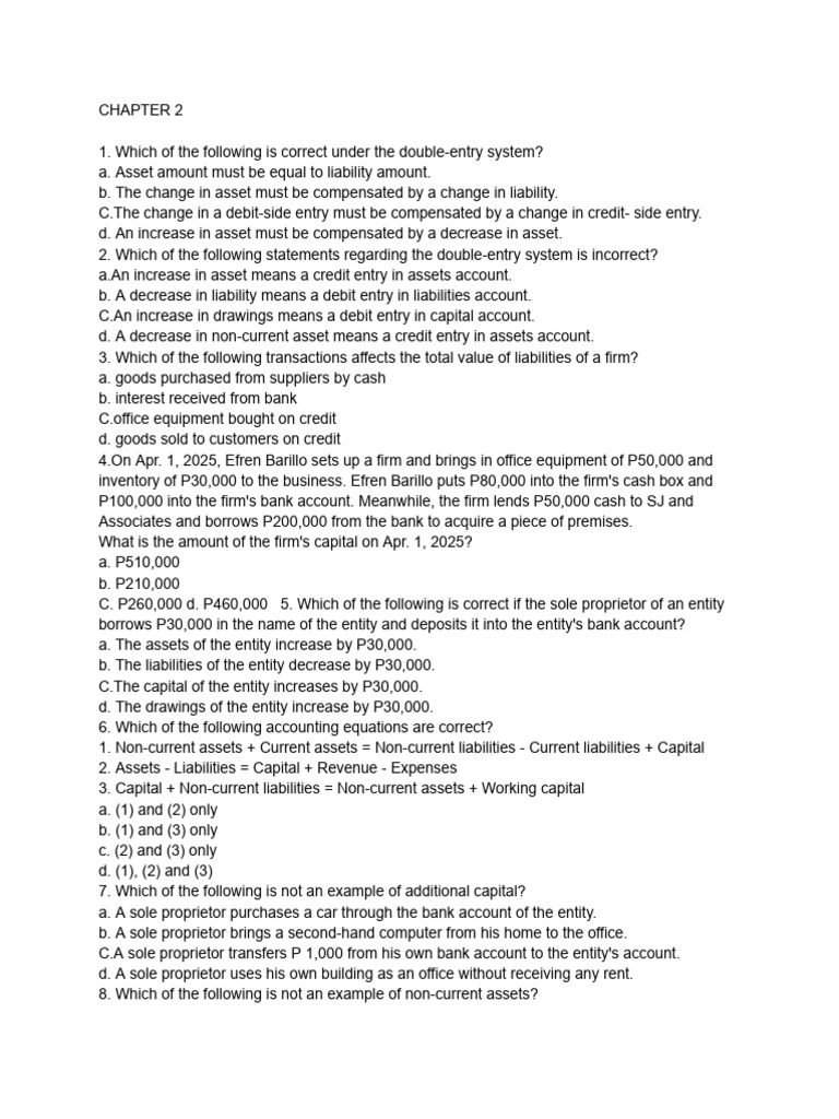 CHAPTER 2 | PDF | Financial Statement | Going Concern