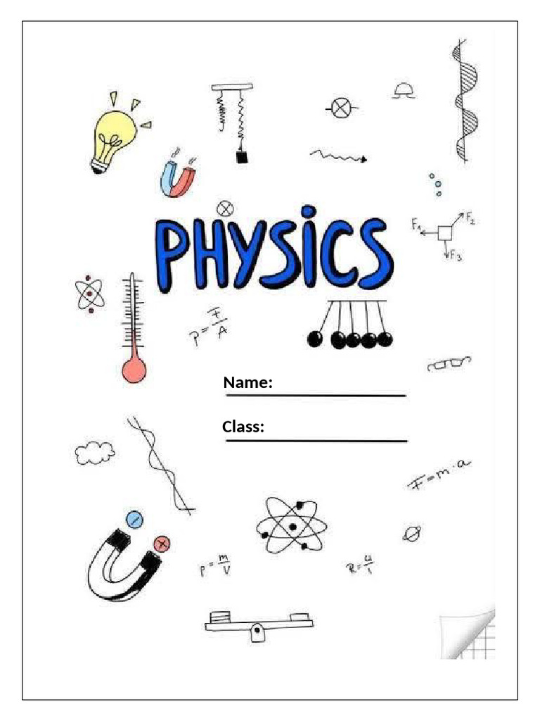 Physics COVER PAGE | PDF