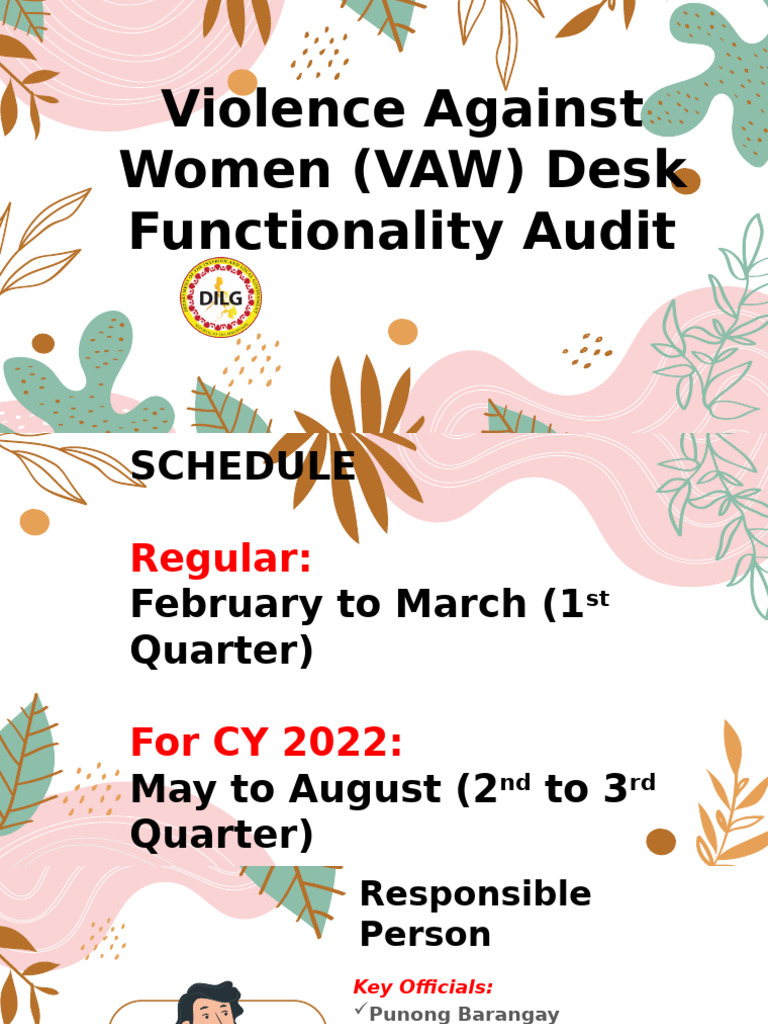 VAW DESK Functionality AUDIT | PDF