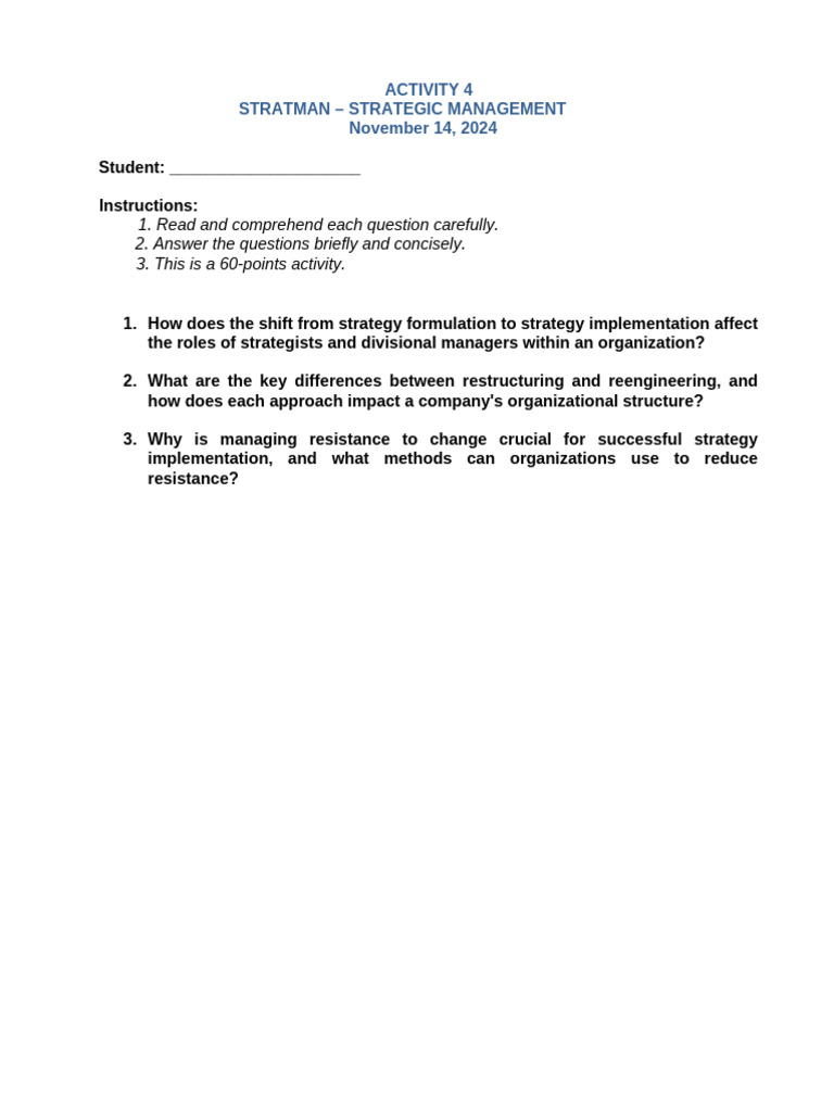 Stratman Activity 4 | PDF