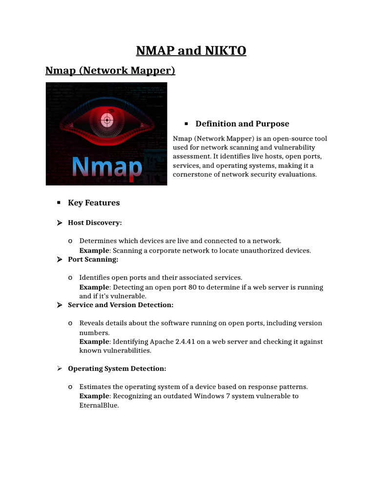 NMAP and NIKTO | PDF | Vulnerability (Computing) | Transport Layer Security