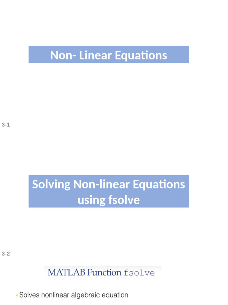 Matlab Non Linear Equations Unit 4 | PDF | Interpolation | Mathematical ...