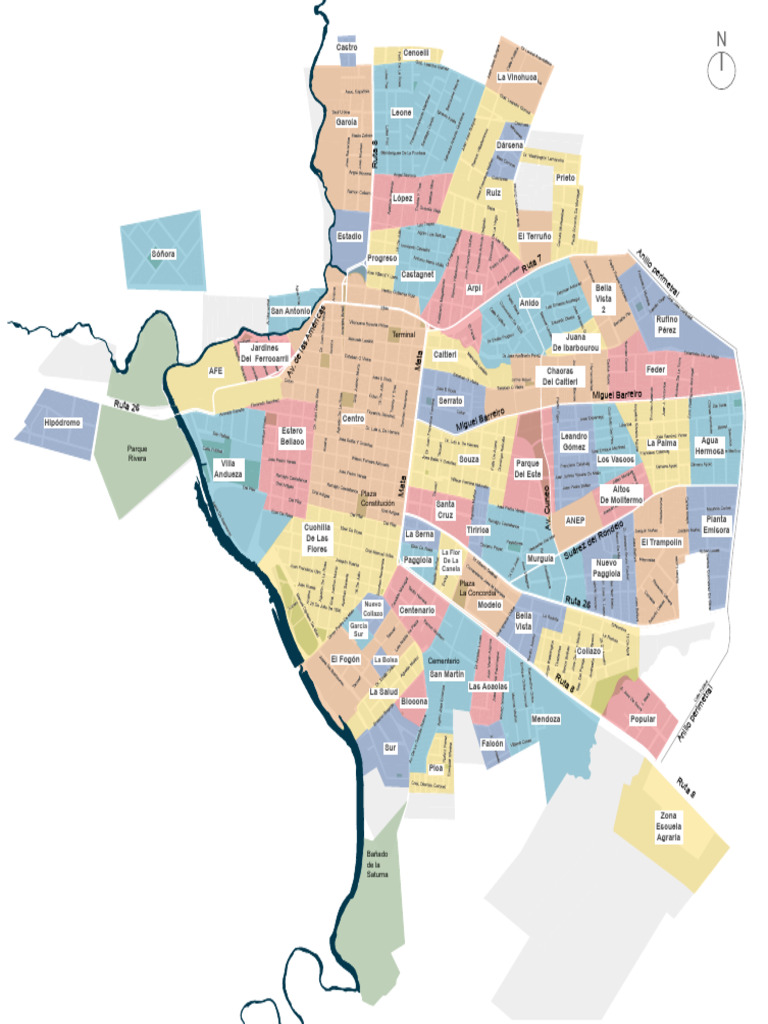 Mapa Barrios Melo | PDF