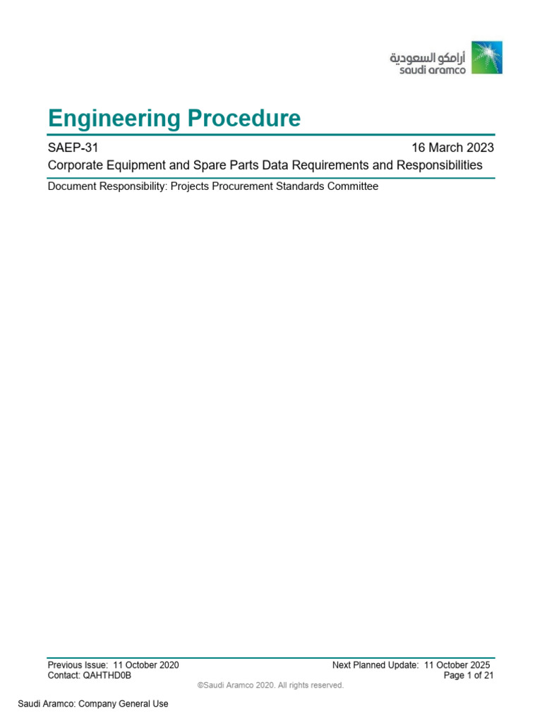 SAEP-31 | PDF | Procurement | Congressional Research Service