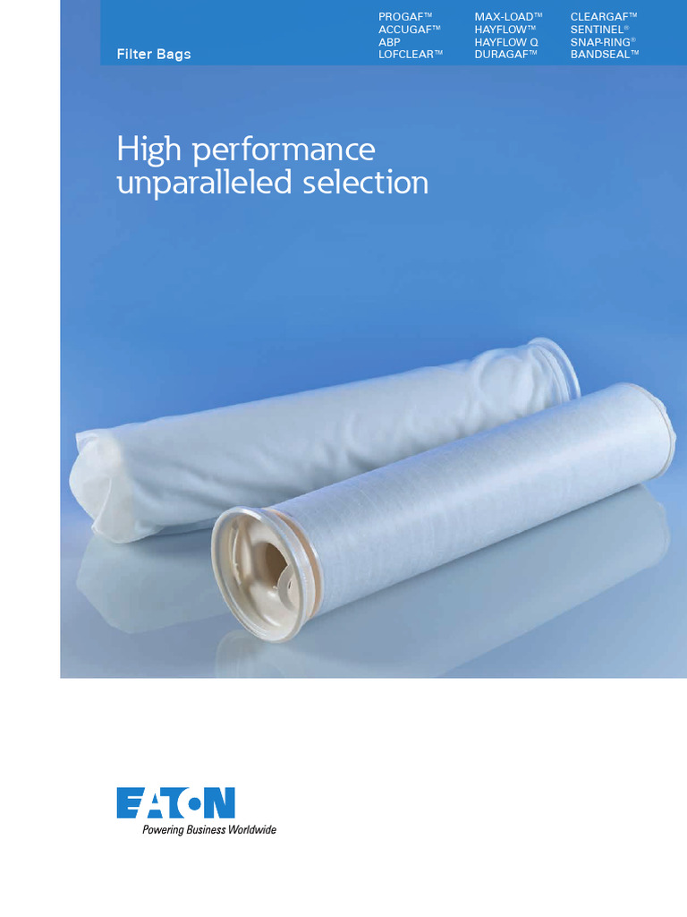 Eaton Filter Bags Overview Brochure EN LowRes | PDF | Filtration ...