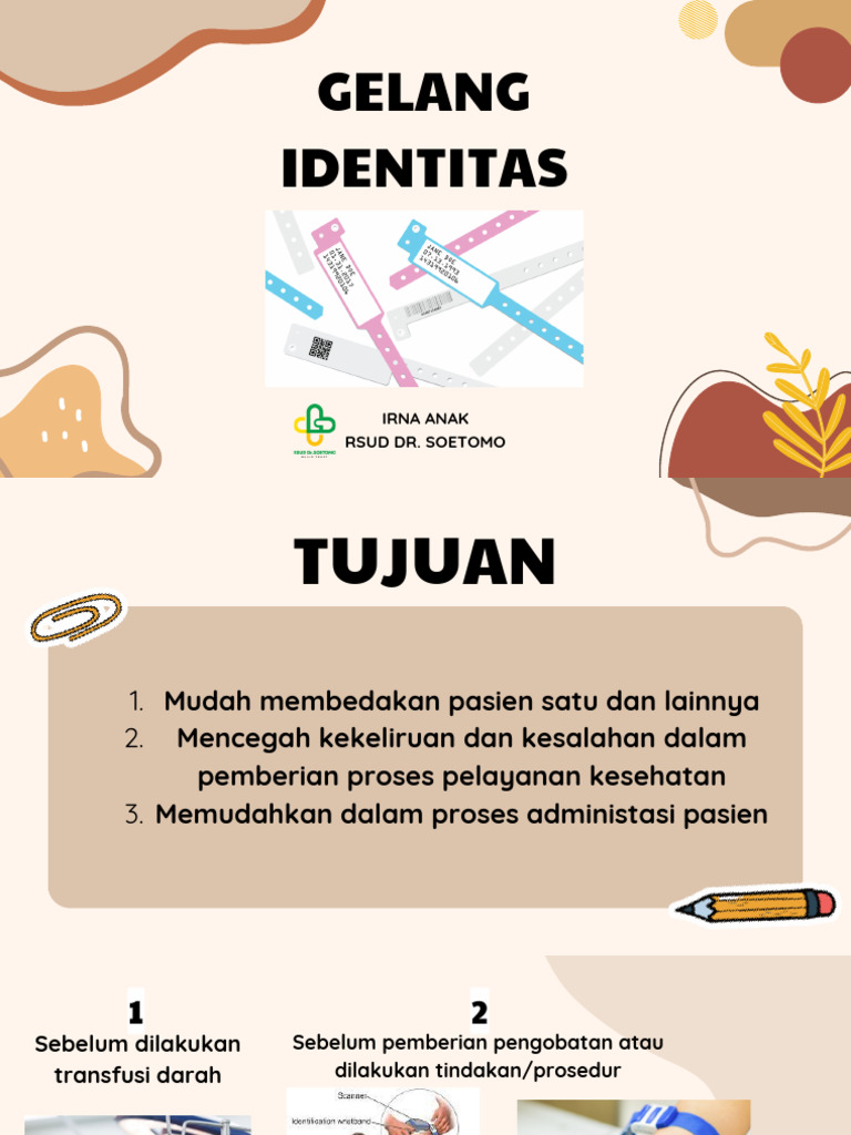 Gelang Identitas Pasien RSUD Dr. Soetomo | PDF