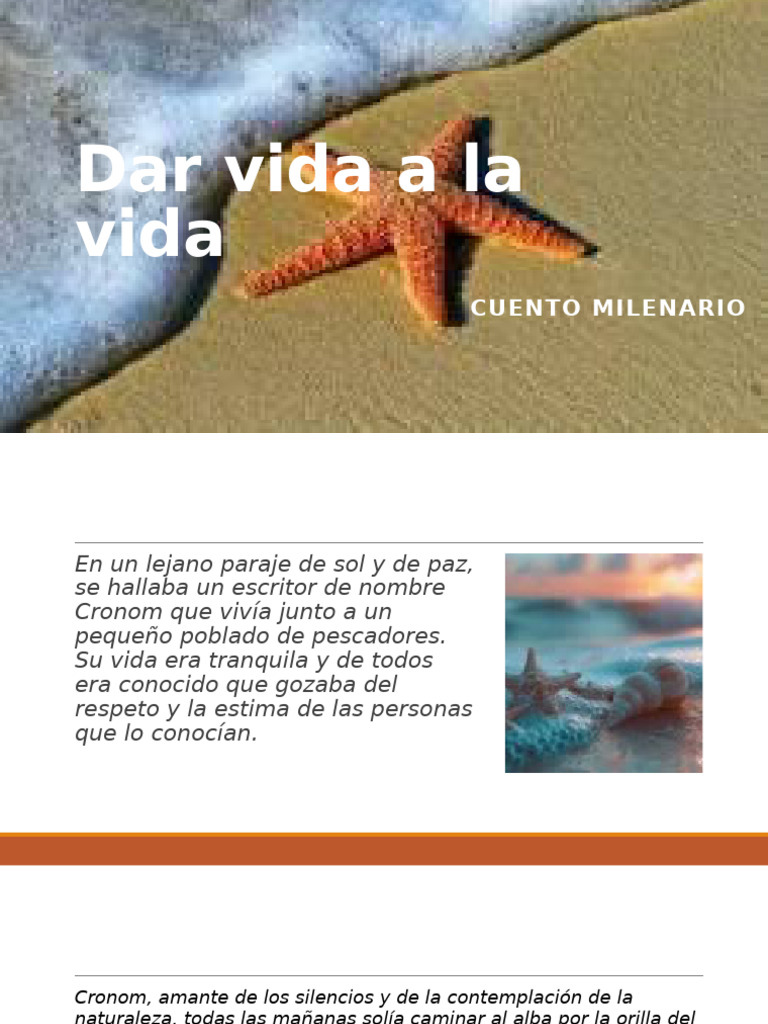Dar Vida A La Vida | PDF