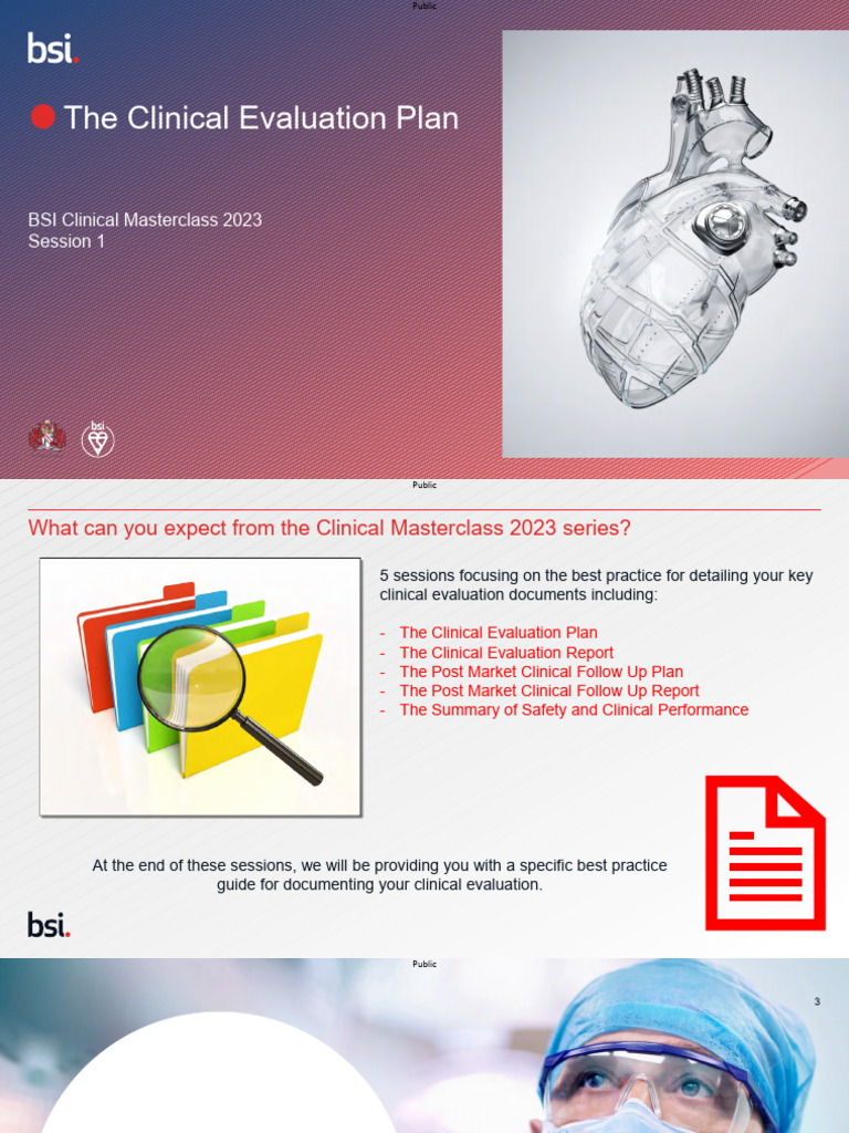 Bsi MD Clinical Masterclass 2023 Clinical Evaluation Plan 110123 en GB | PDF | Clinical Trial | Risk