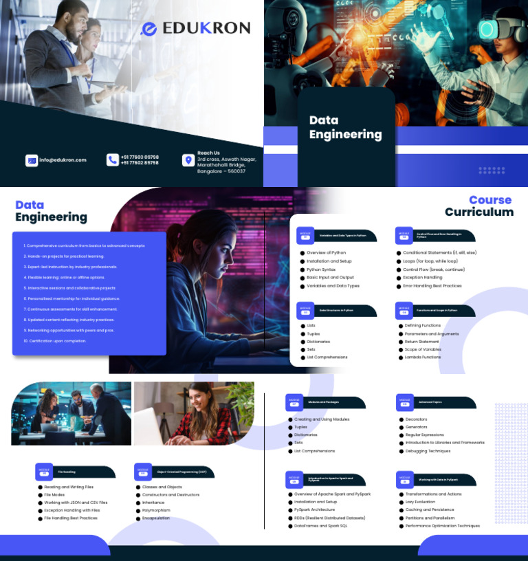 Edukuron Data Engineering | PDF | Apache Spark | Databases