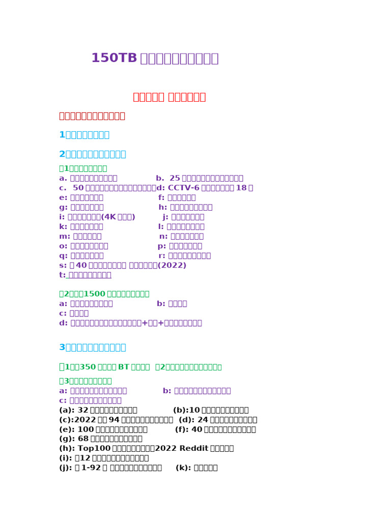 150TB阿里云盘资源分享目录 | PDF