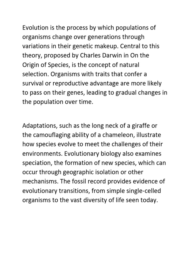 Evolution | PDF