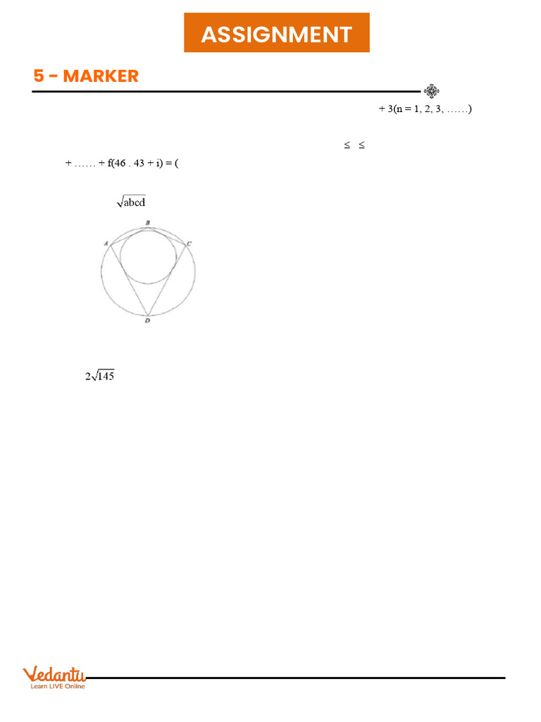 5 Marker Assignment 4 (F) | PDF | Triangle | Circle