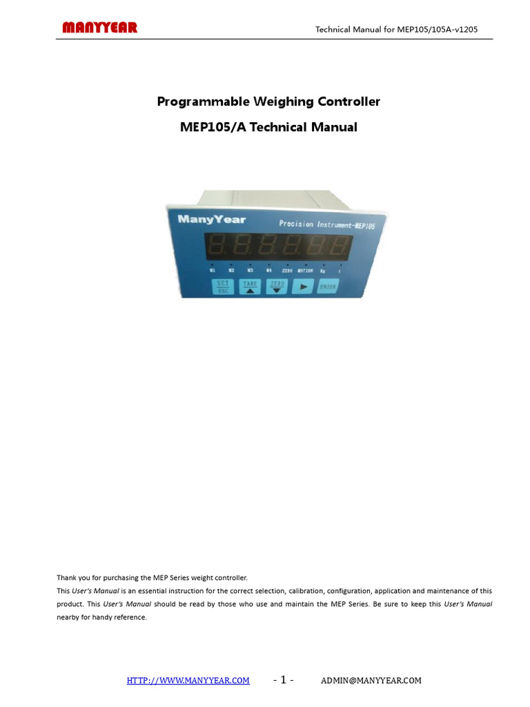 1 - MEP105 - 105A-Technical Manual | PDF | Analog To Digital Converter ...